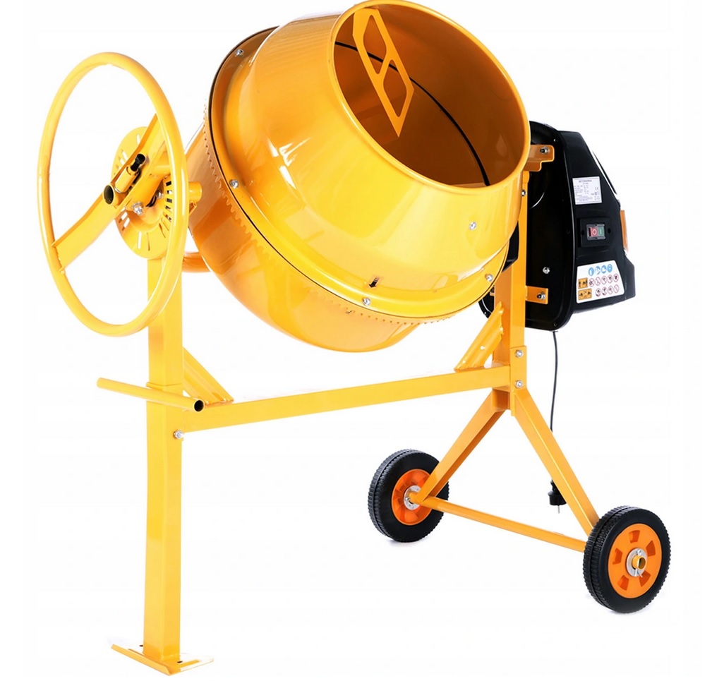 Grote 125L / 230V 500W betonmixer met gietijzeren onderdelen